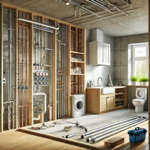 Installing plumbing for kitchen and bathrooms - Blacktown Plumbing